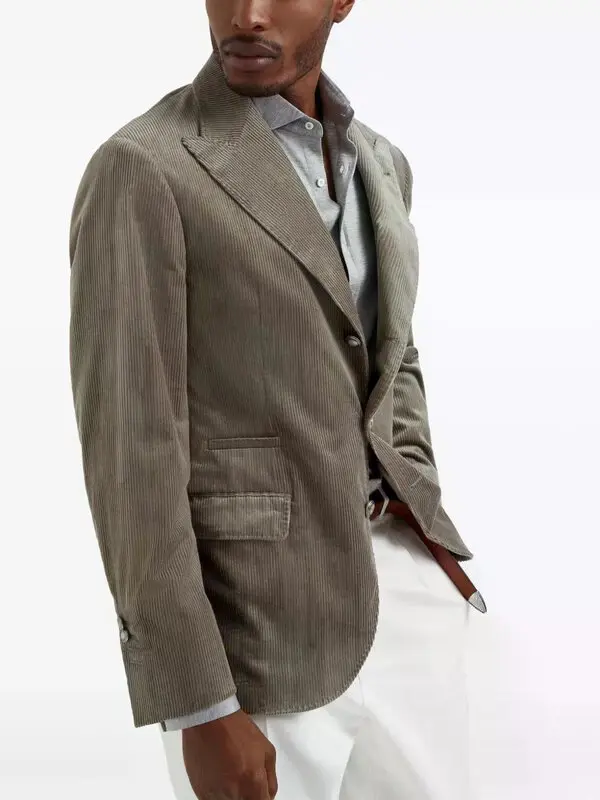 Brunello Cucinelli Single-breasted Corduroy Blazer