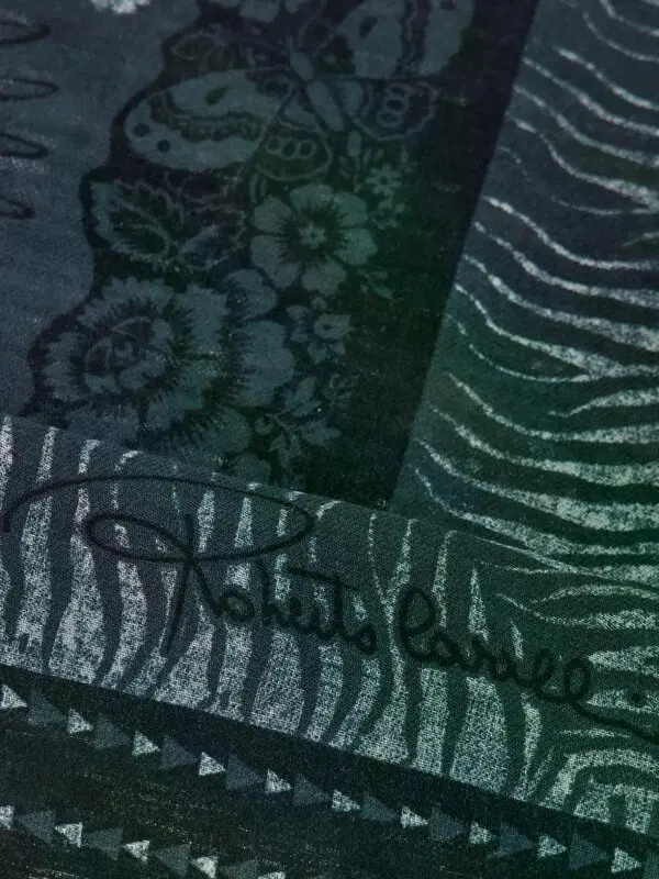 Roberto Cavalli Zebra-pattern Logo-detail Shawl