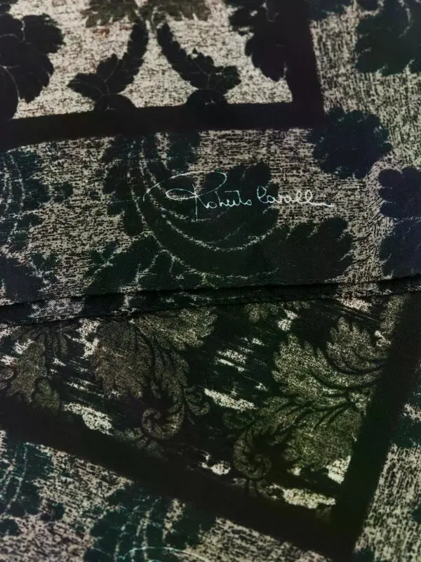 Roberto Cavalli Brocade-print Silk Scarf