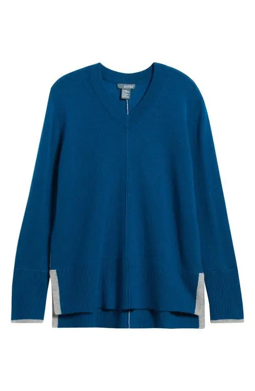 GRIFFEN Tipped Wool & Cashmere High-low Sweater