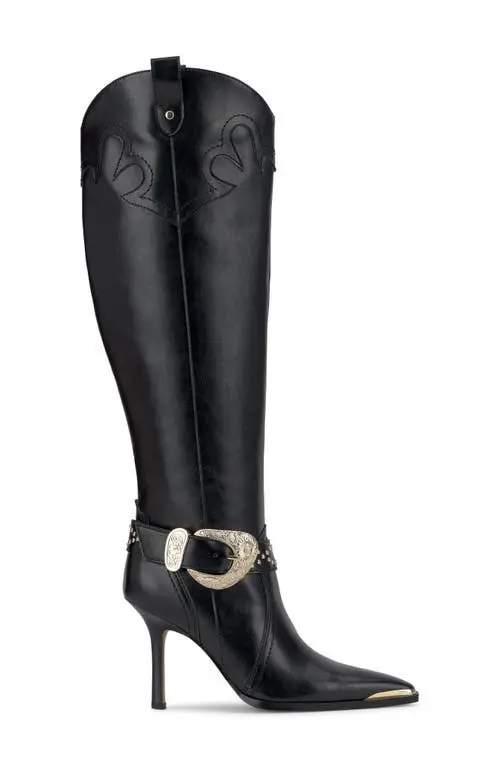 Jessica Simpson Kenzin Knee High Western Boots - Black