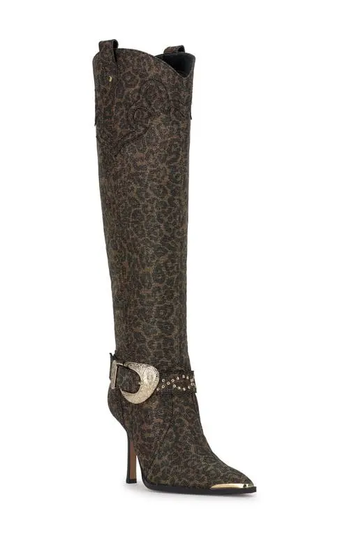 Jessica Simpson Kenzin Knee High Western Boots - Natural Lpsptx