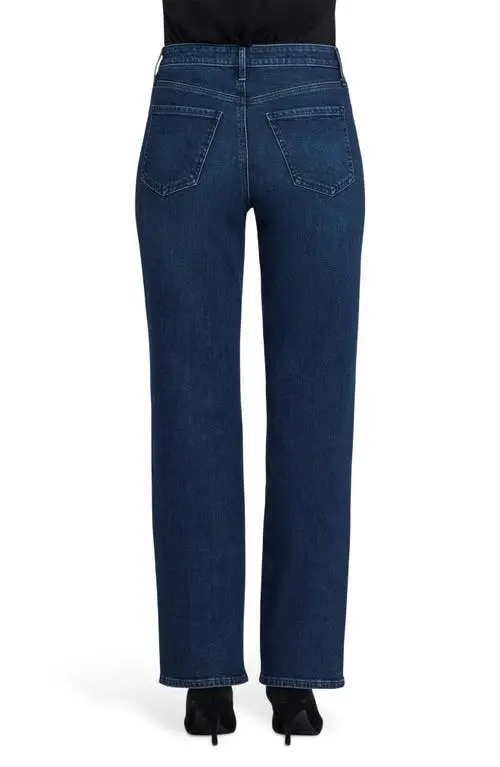 NYDJ Rhinestone Ankle Straight Leg Jeans