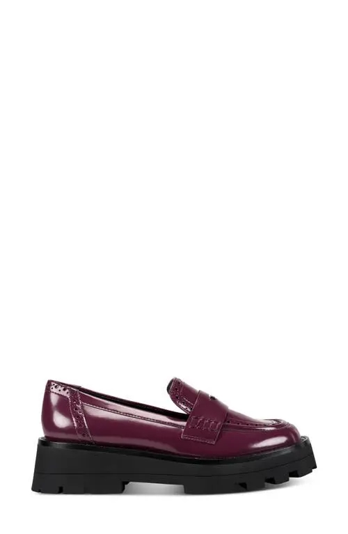 Dkny Sahana Platform Penny Loafer - Burgundy
