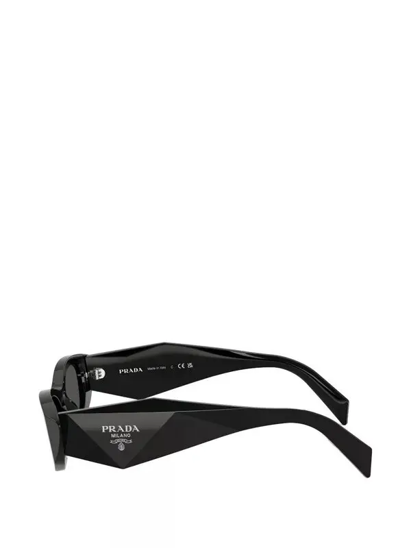 Prada Geometric Frame Sunglasses - Black