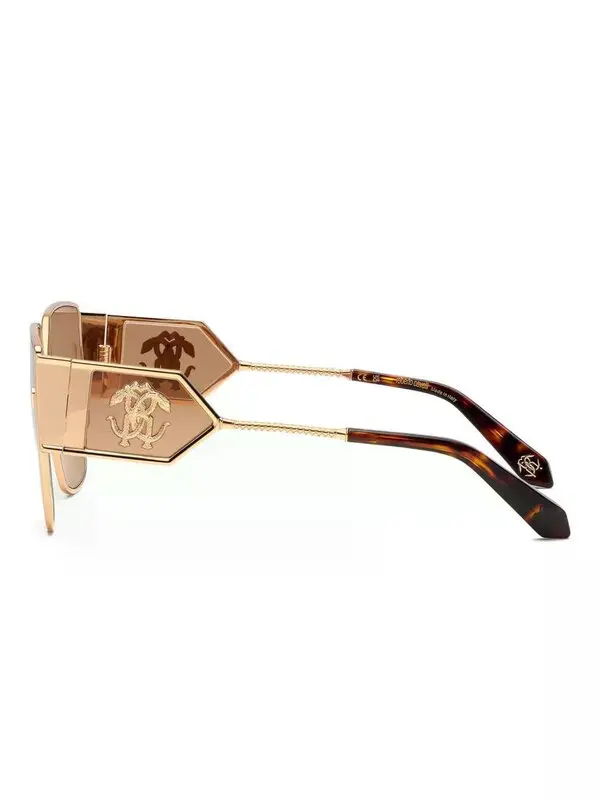 Roberto Cavalli Logo-plaque Sunglasses