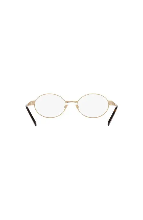 Saint Laurent 55mm Oval Optical Glasses - Gold