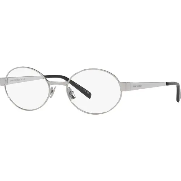 Saint Laurent Oval Optical Glasses - Silver