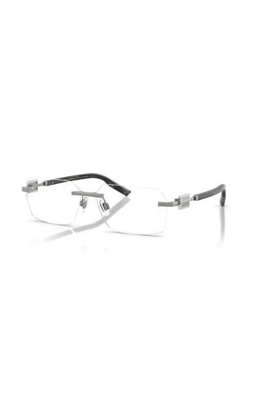 Dolce & Gabbana 60mm Rectangle Optical Glasses - Grey
