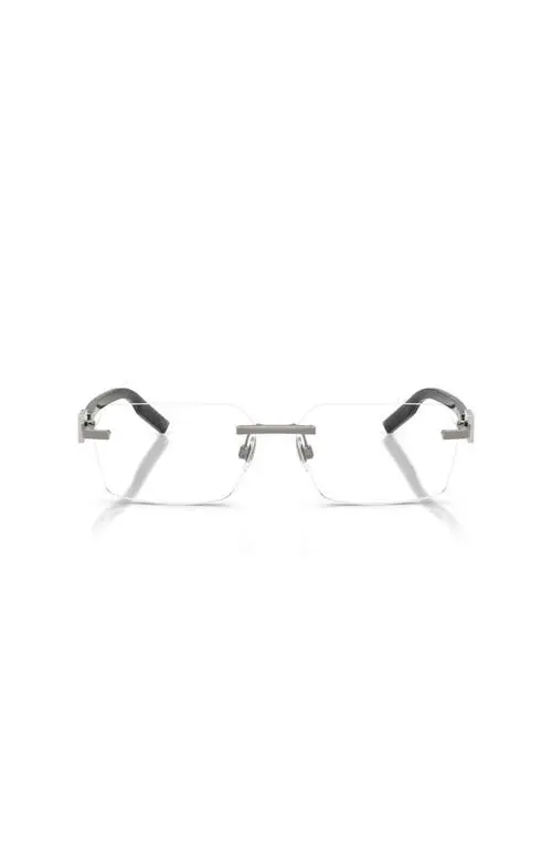 Dolce & Gabbana 60mm Rectangle Optical Glasses - Grey