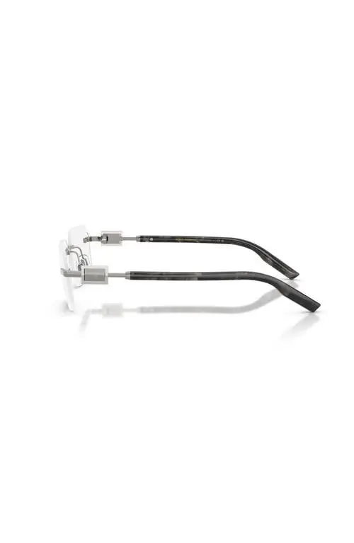 Dolce & Gabbana 60mm Rectangle Optical Glasses - Grey