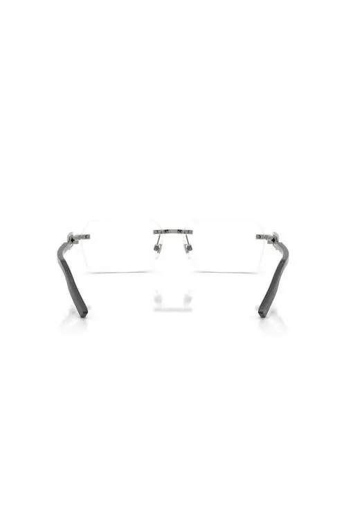 Dolce & Gabbana 60mm Rectangle Optical Glasses - Grey