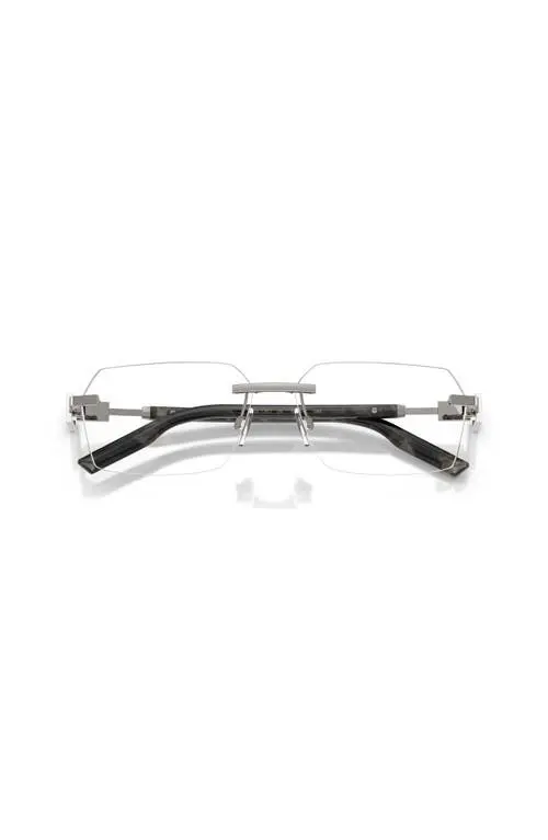Dolce & Gabbana 60mm Rectangle Optical Glasses - Grey