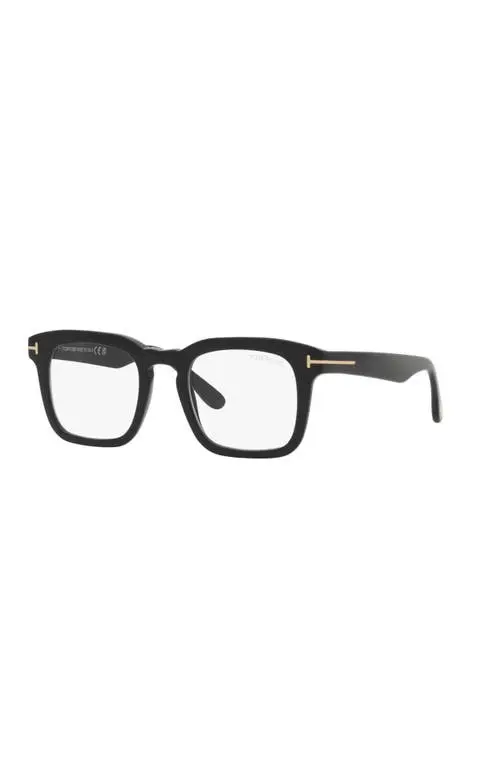 TOM FORD 50mm Square Optical Glasses - Black