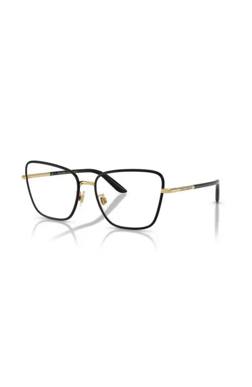 Dolce & Gabbana 57mm Full Rim Cat Eye Optical Glasses - Black