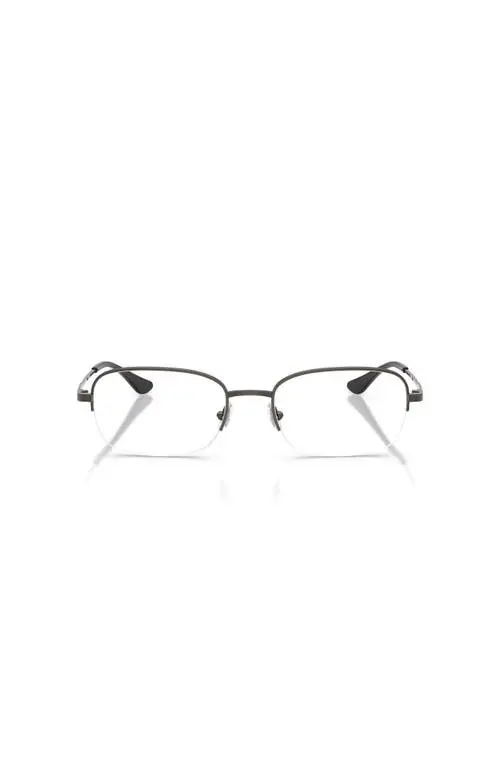 Brooks Brothers 54mm Rectangle Eyeglasses - Grey