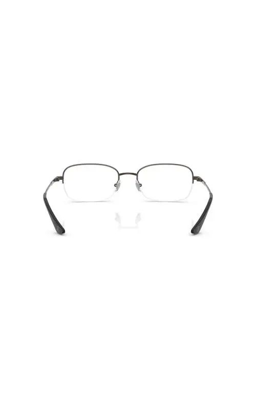 Brooks Brothers 54mm Rectangle Eyeglasses - Grey