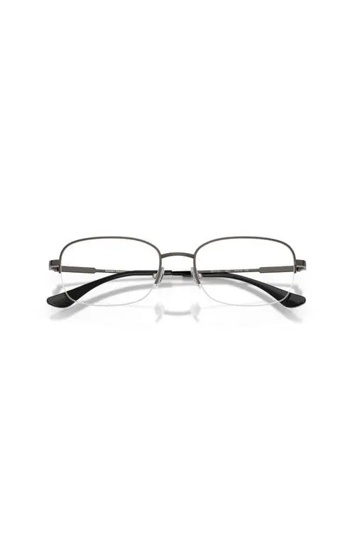 Brooks Brothers 54mm Rectangle Eyeglasses - Grey