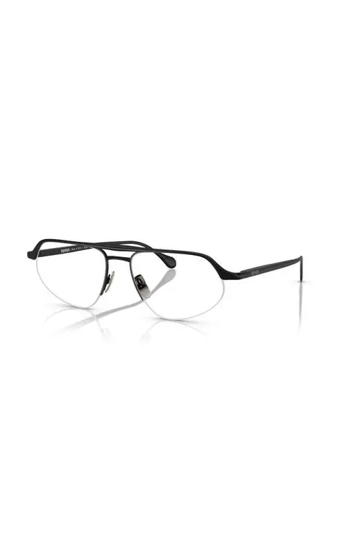FERRARI 55mm Irregular Eyeglasses - Black