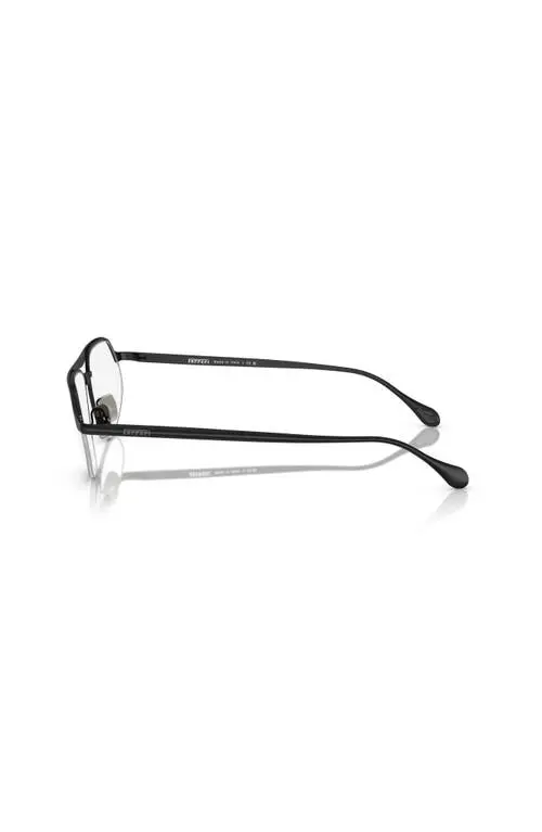 FERRARI 55mm Irregular Eyeglasses - Black
