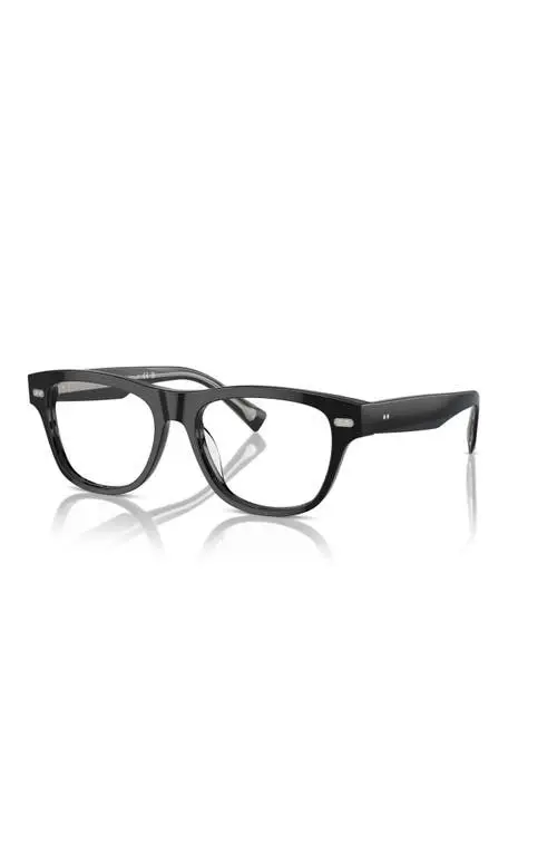 Brunello Cucinelli 54mm Rectangle Eyeglasses - Black