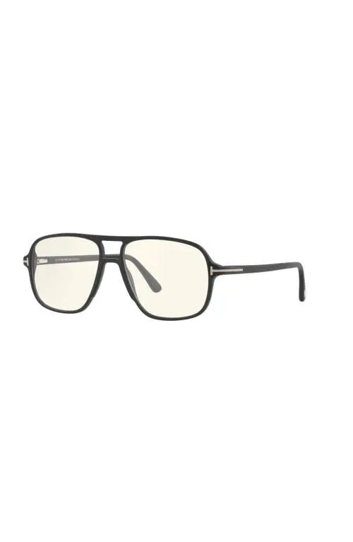 TOM FORD 56mm Square Optical Glasses - Black