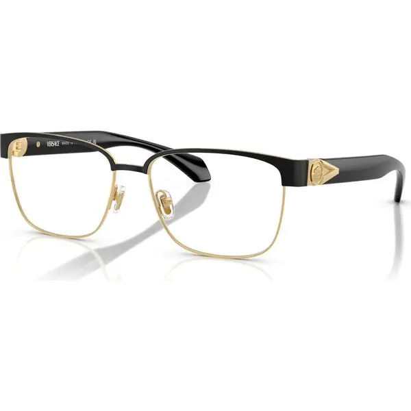 Versace 57mm Square Optical Glasses - Black