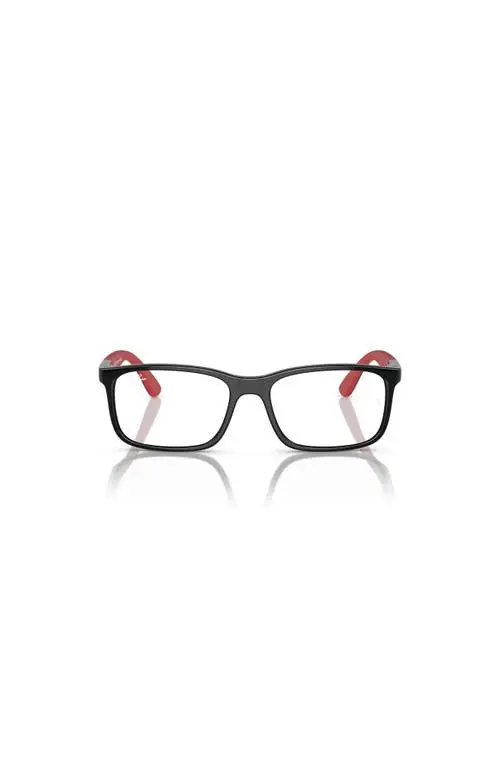 Ray-ban 47mm Rectangle Eyeglasses - Black