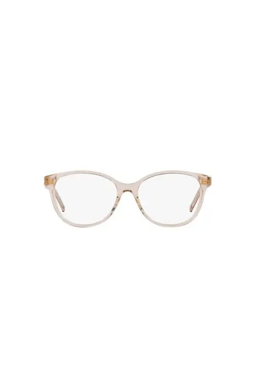 Saint Laurent 54mm Round Eyeglasses - Pink