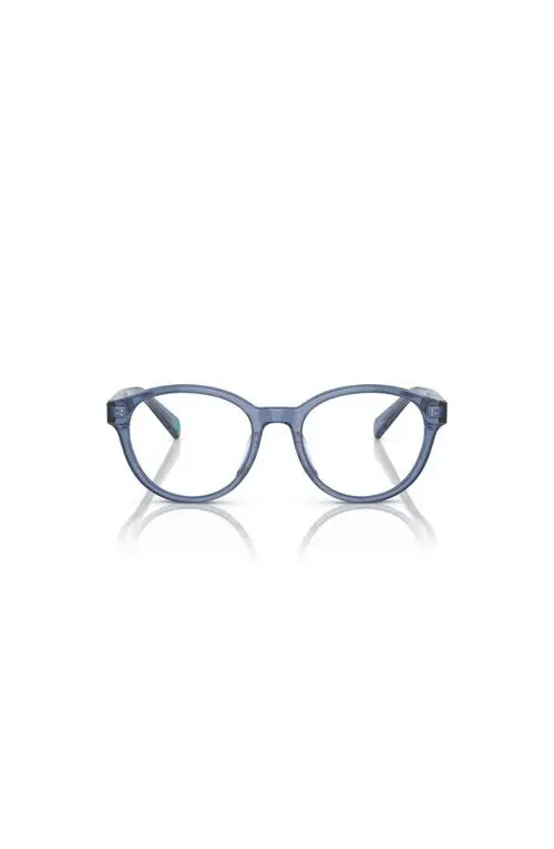 Polo Ralph Lauren 49mm Round Optical Glasses - Blue