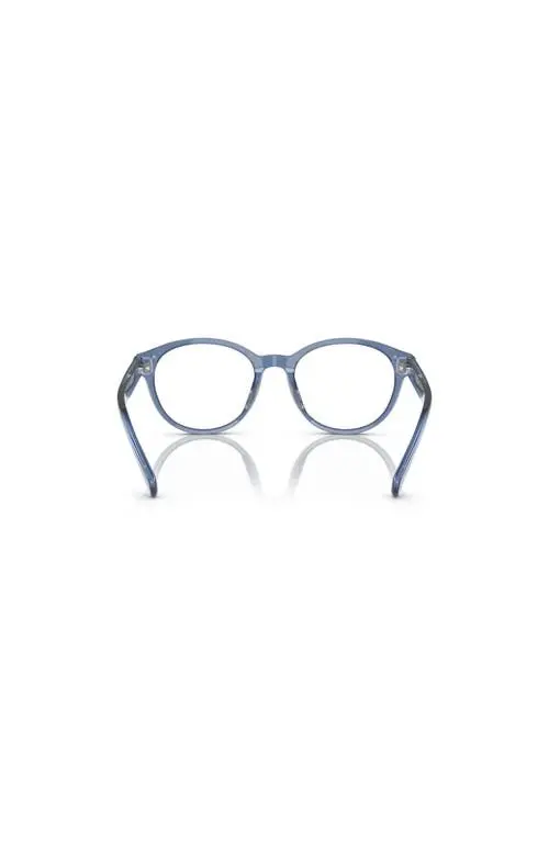 Polo Ralph Lauren 49mm Round Optical Glasses - Blue