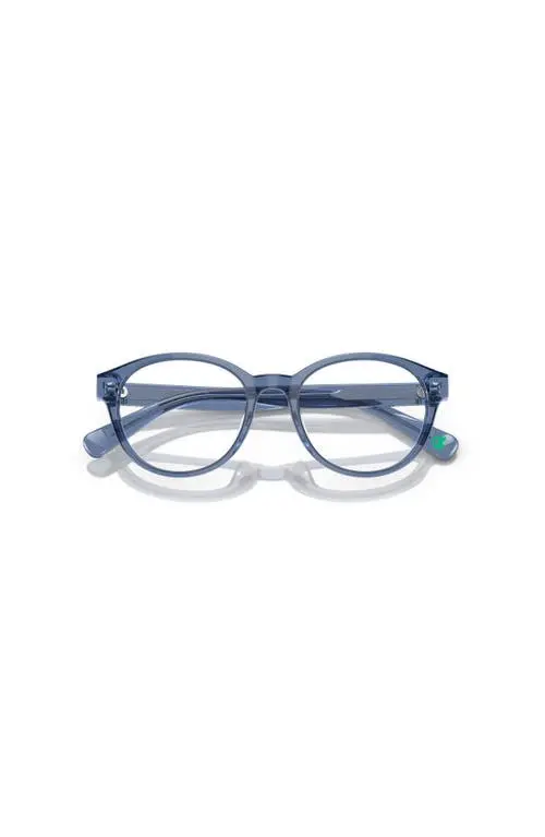 Polo Ralph Lauren 49mm Round Optical Glasses - Blue