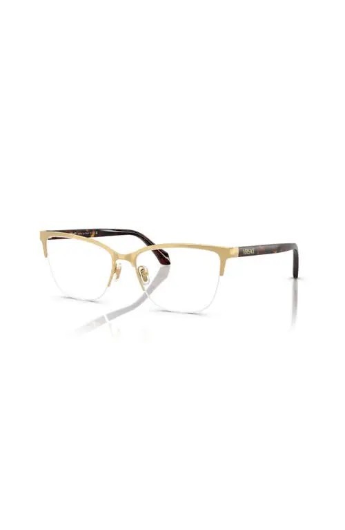 Versace 54mm Cat Eye Optical Glasses - Gold