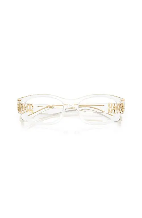 Miu Miu 51mm Irregular Eyeglasses - Transparent