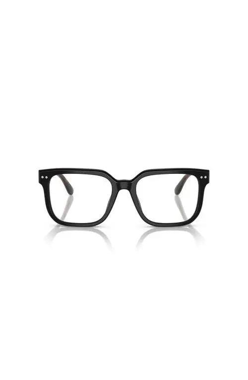 Ralph Lauren 51mm Rectangle Optical Glasses - Black