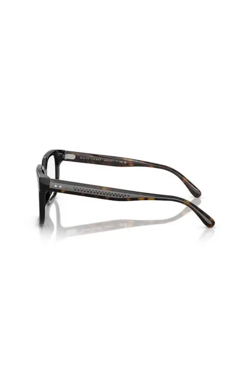 Ralph Lauren 51mm Rectangle Optical Glasses - Black
