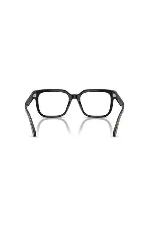 Ralph Lauren 51mm Rectangle Optical Glasses - Black