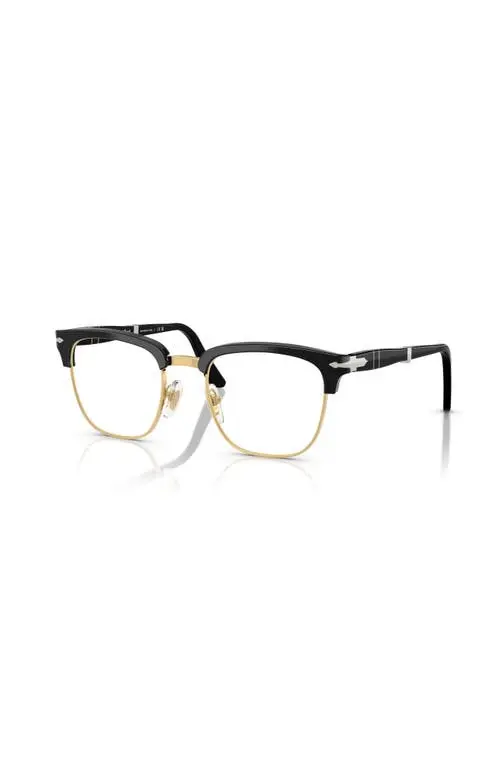 Persol 52mm Square Eyeglasses - Black
