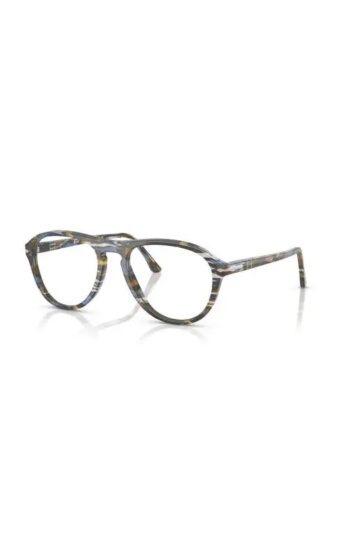 Persol 55mm Pilot Optical Glasses - Multicolor