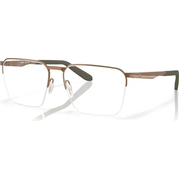 COSTA 57mm Square Eyeglasses - Brown