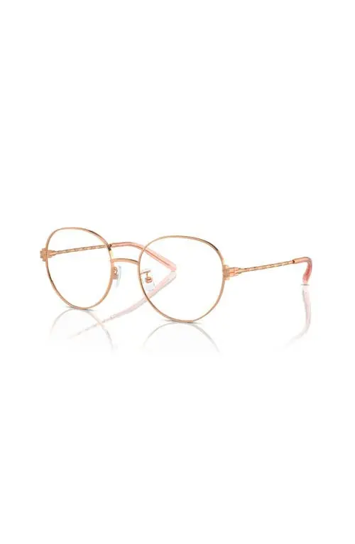 Tory Burch 52mm Round Optical Glasses - Pink