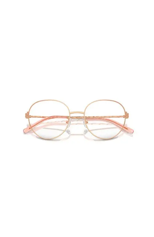 Tory Burch 52mm Round Optical Glasses - Pink