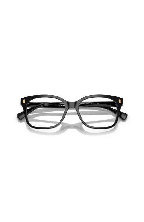 Ralph Lauren Acetate Full Rim Rectangle Eyeglasses - Black