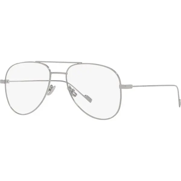 Saint Laurent 55mm Pilot Optical Glasses - Silver