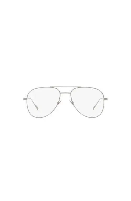 Saint Laurent 55mm Pilot Optical Glasses - Silver
