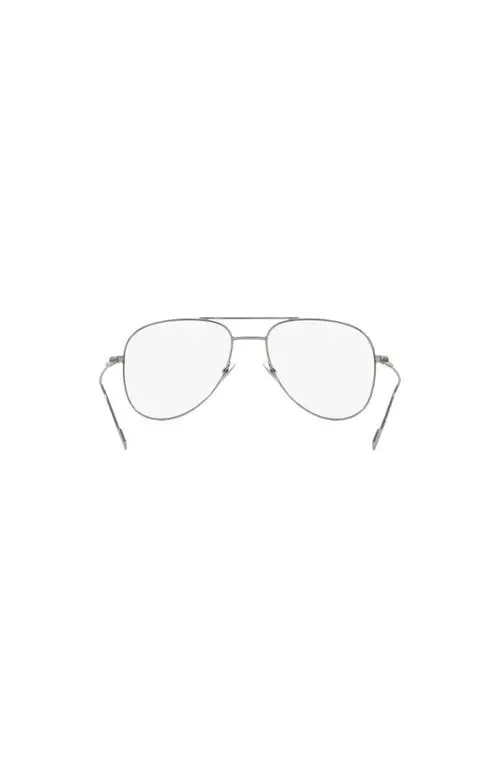 Saint Laurent 55mm Pilot Optical Glasses - Silver