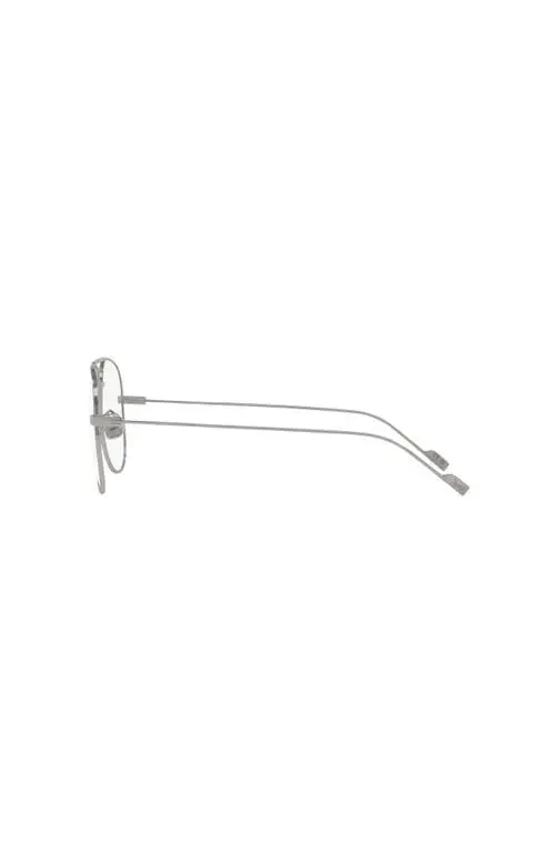 Saint Laurent Aviator Full Rim Eyeglasses - Silver