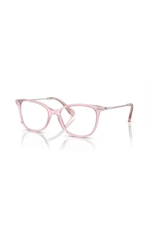 SWAROVSKI 54mm Square Optical Eyeglasses - Pink