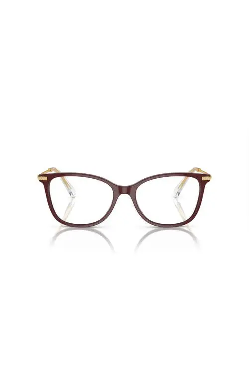 SWAROVSKI 54mm Square Optical Eyeglasses - Red