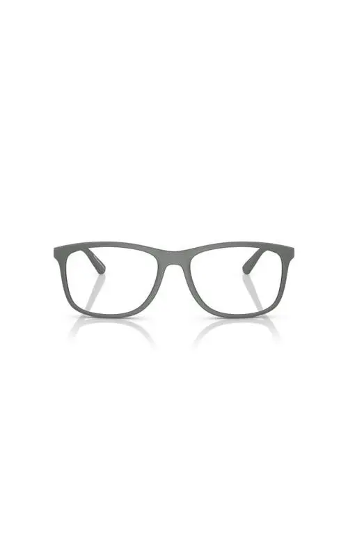 Emporio Armani 53mm Rectangle Optical Glasses - Grey